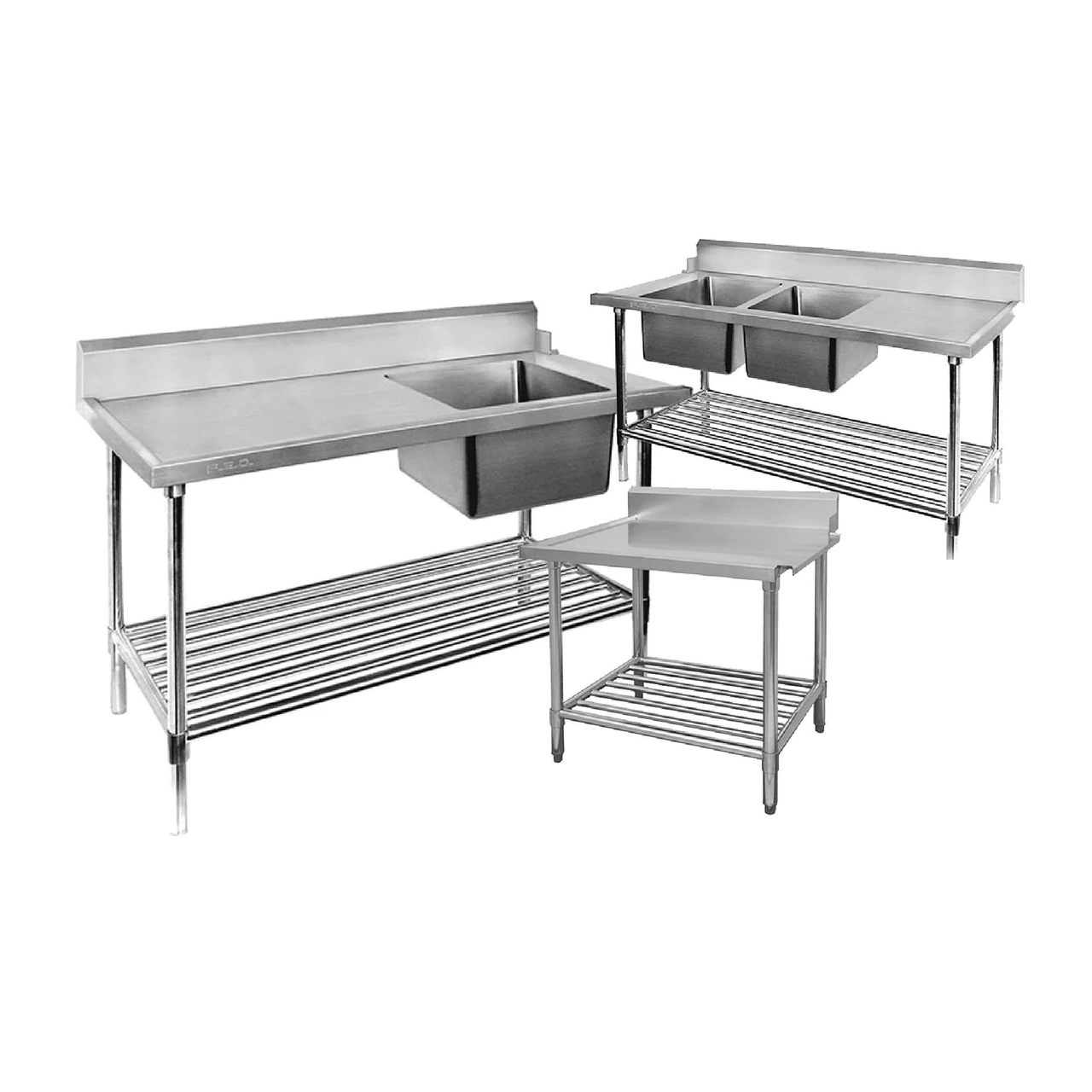 Dishwasher Inlet Sinks & Outlet Benches | Commercial Kitchen Store