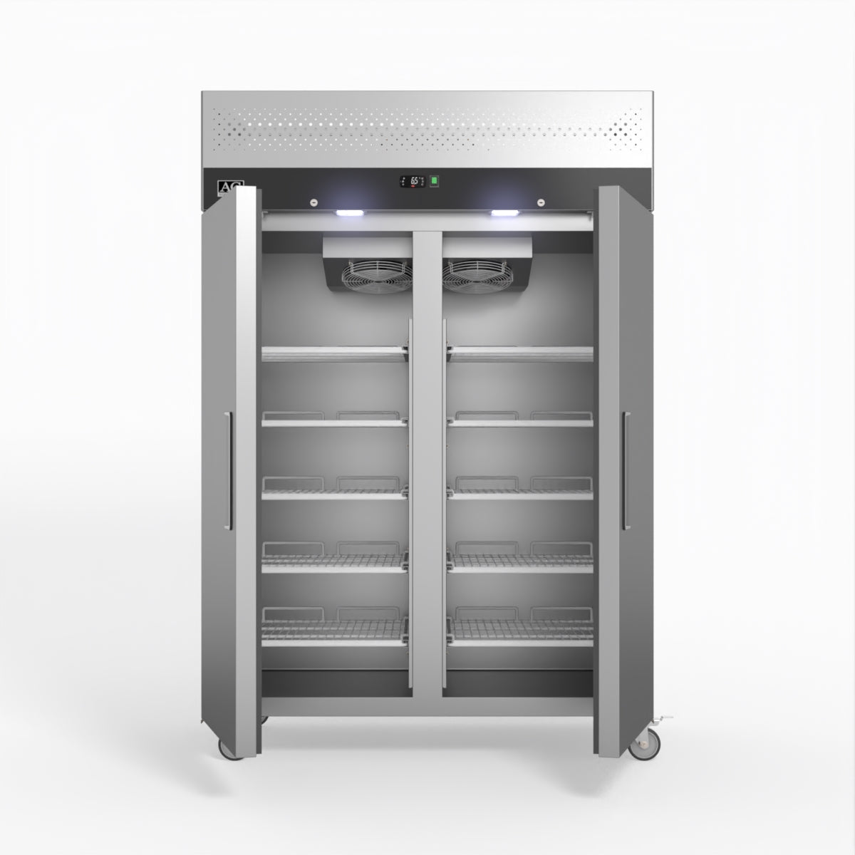 AG Equipment 1000 Litre Upright Double Stainless Steel Door Fridge AG ...