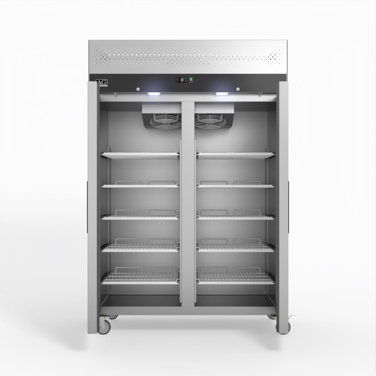 AG Equipment 1000 Litre Upright Double Stainless Steel Door Fridge AG ...