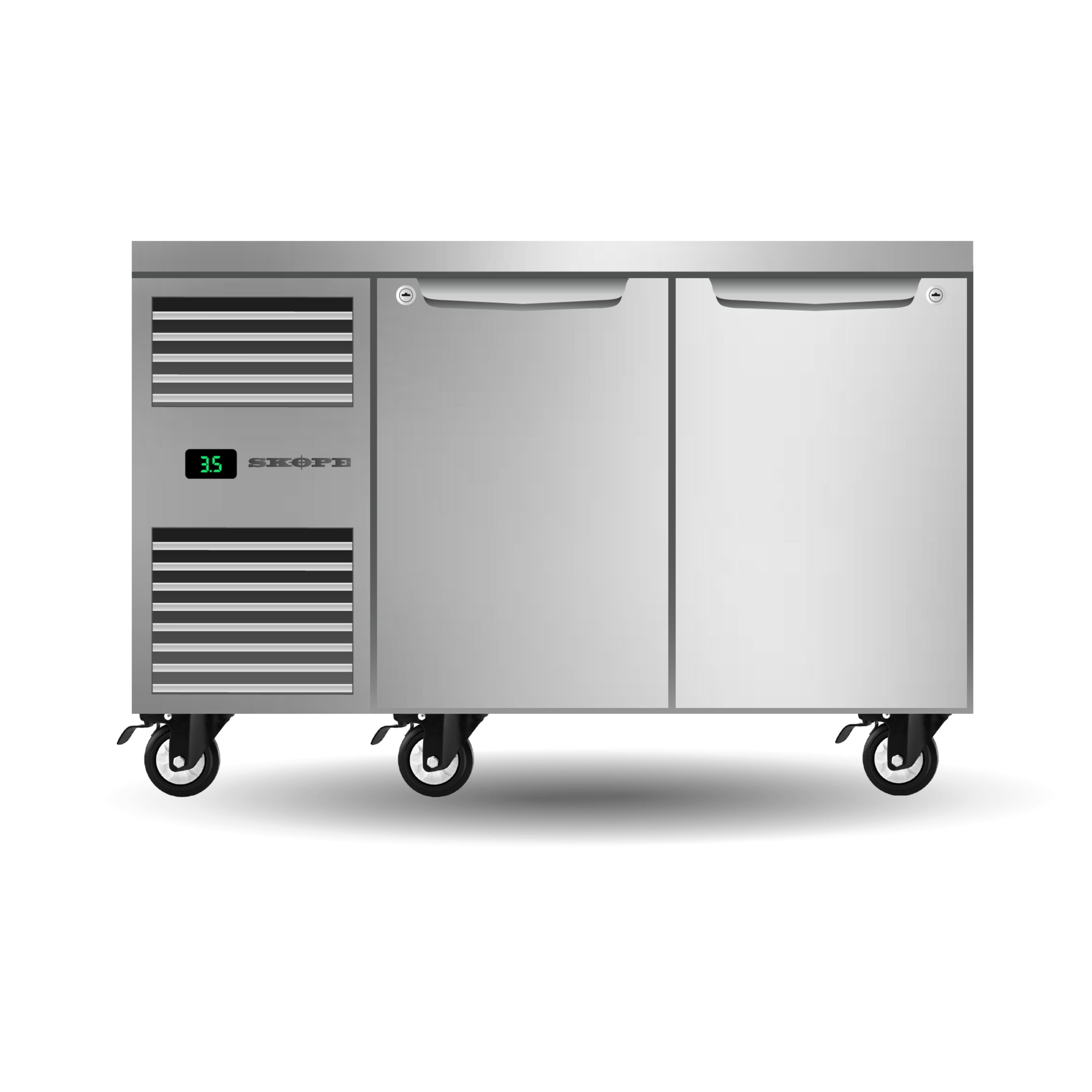 Skope ProSpec Two Solid Door Underbench GN 1/1 Fridge – Commercial ...