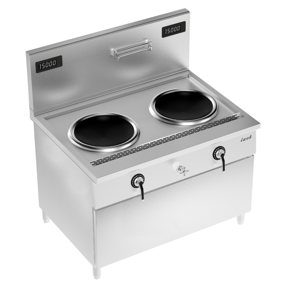 IWOK Commercial Induction Double Wok Three Phase– IWOK-2 | Commercial ...