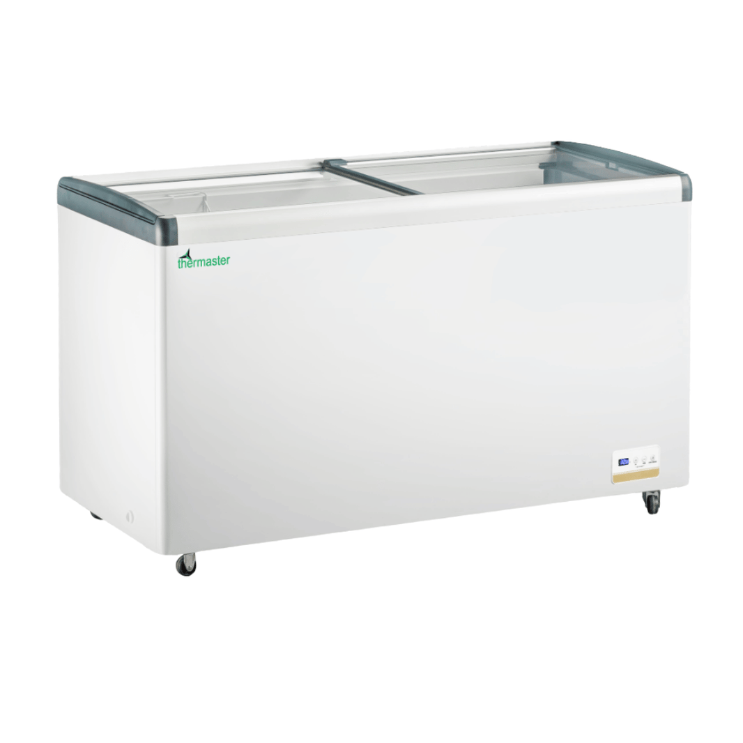 Thermaster 456L Chest Freezer with Flat Glass Sliding Lids - WD456G ...