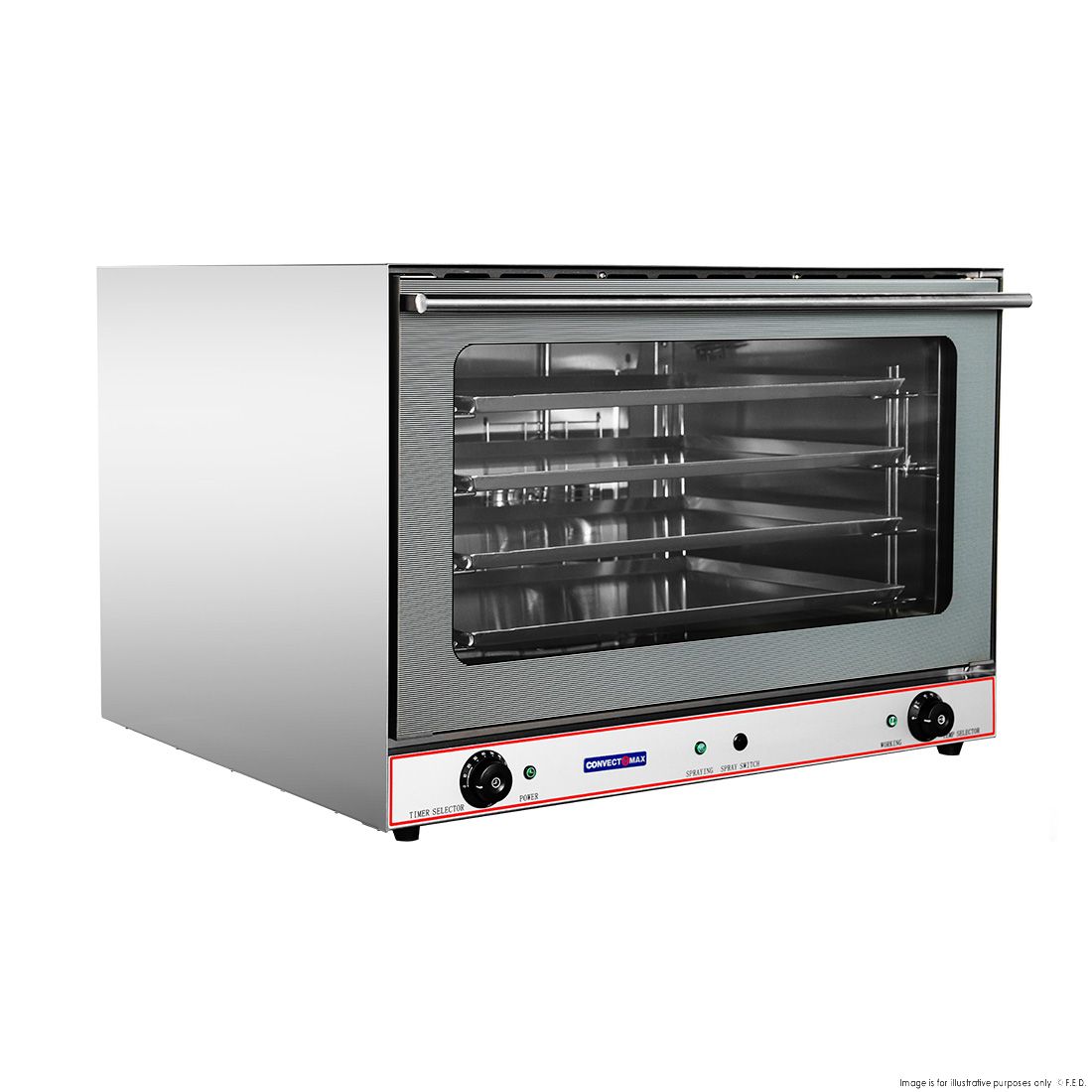ConvectMax Heavy Duty Stainless Steel Convection Oven W/ Press Button ...