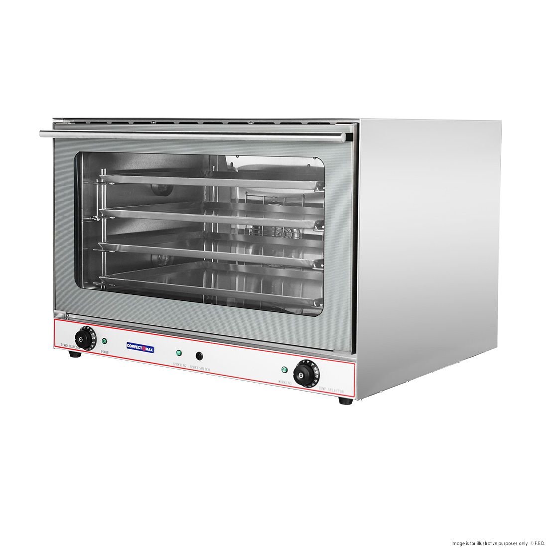 ConvectMax Heavy Duty Stainless Steel Convection Oven W/ Press Button ...