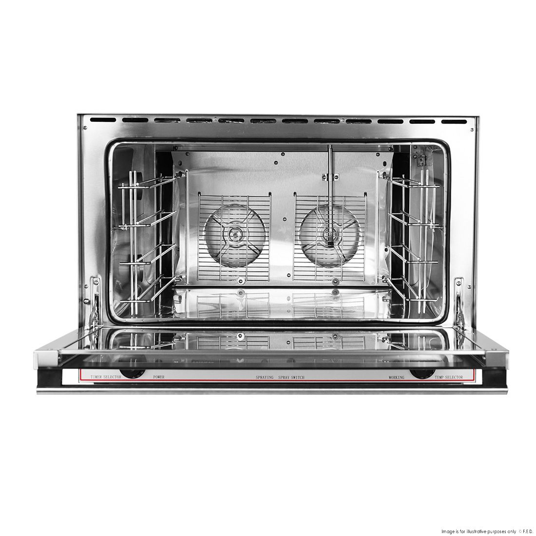 ConvectMax Heavy Duty Stainless Steel Convection Oven W/ Press Button ...